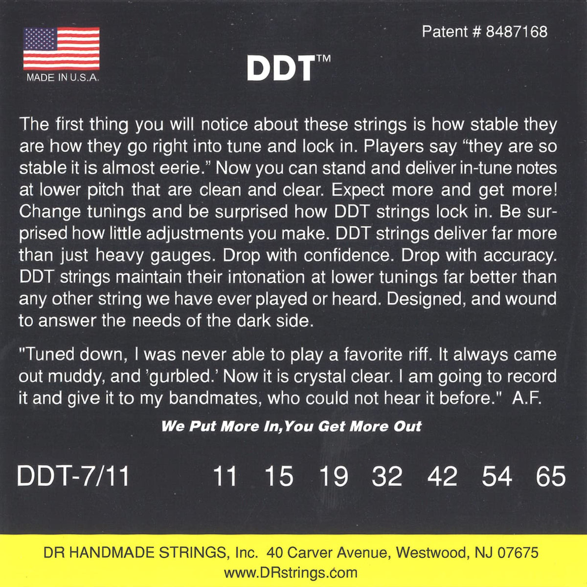 Dr Handmade Strings Dr Ddt : Drop Down Tuning 7 St Ex Heavy Electric G ...