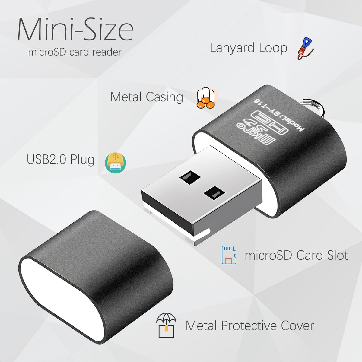 [3 Pack] Card Reader For Android,Micro Sd Card To Usb Adapter, Tf Card ...