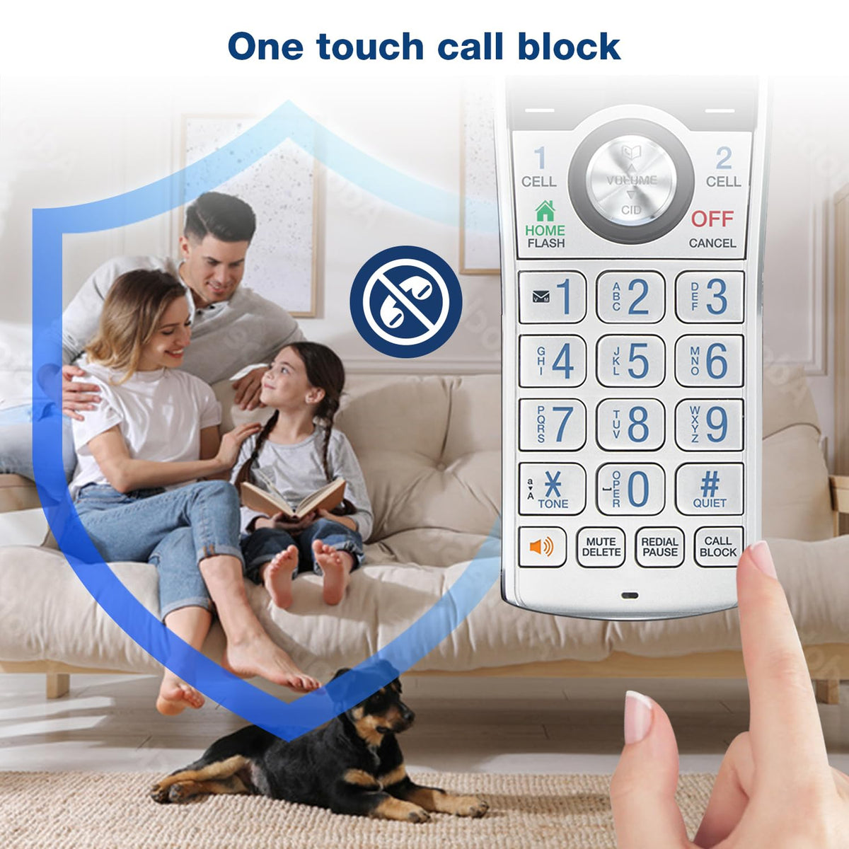 Vtech Is8151 4 Super Long Range 4 Handset Cordless Phone For Home With ...