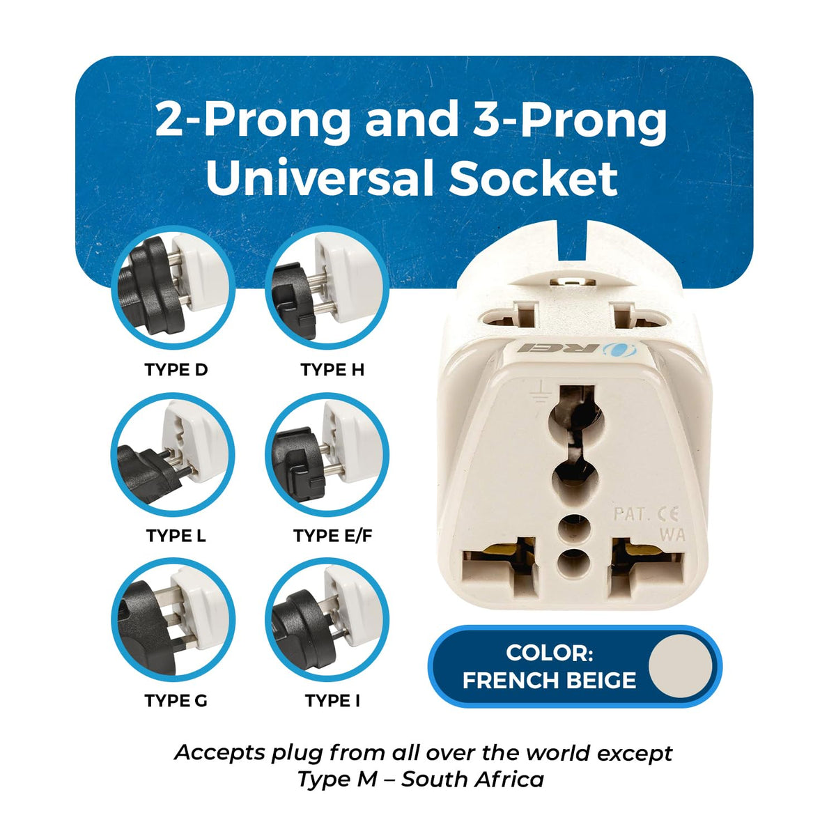 Orei European Power Adapter Plug, Perfect For Travel To Europe, German ...