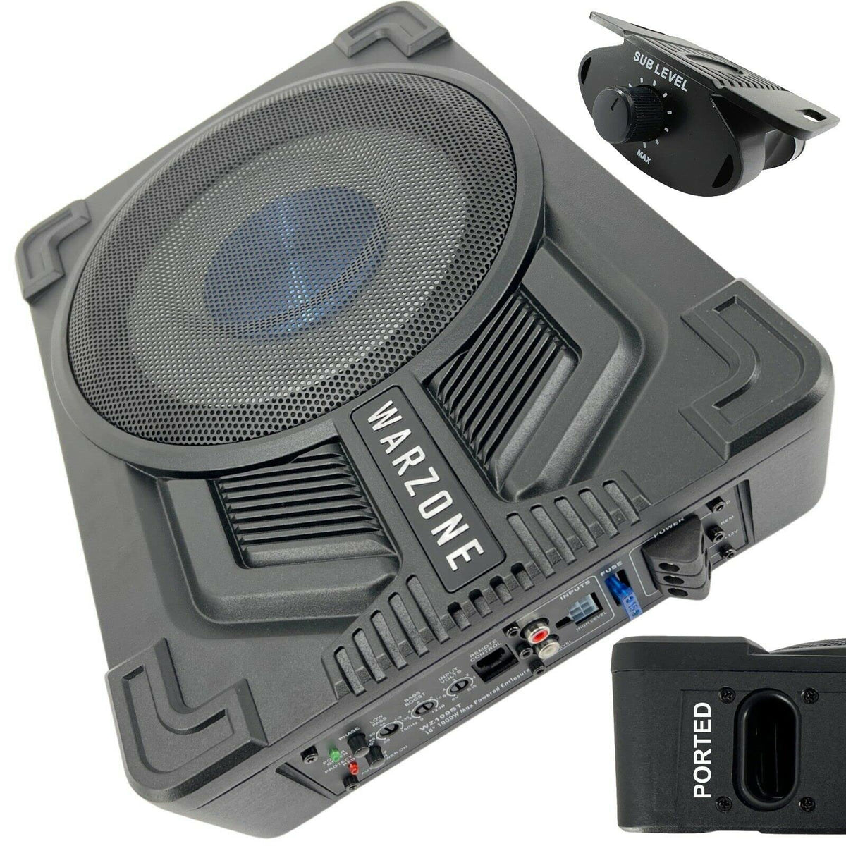 Gravity Warzone Wz100St 10' Pro Audio Active Compact Under Seat Slim A ...