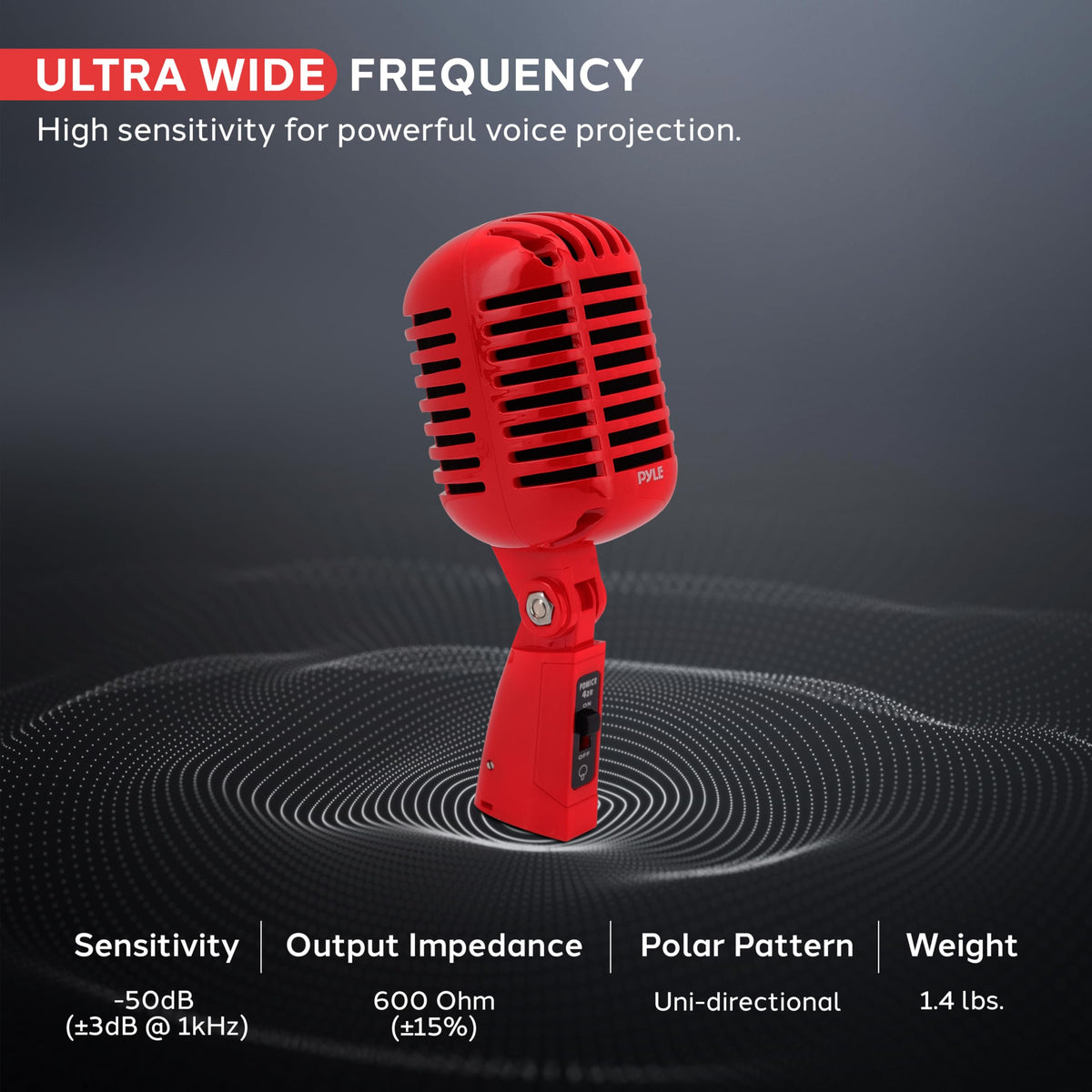 Pyle Classic Retro Dynamic Vocal Microphone - Old Vintage Style ...
