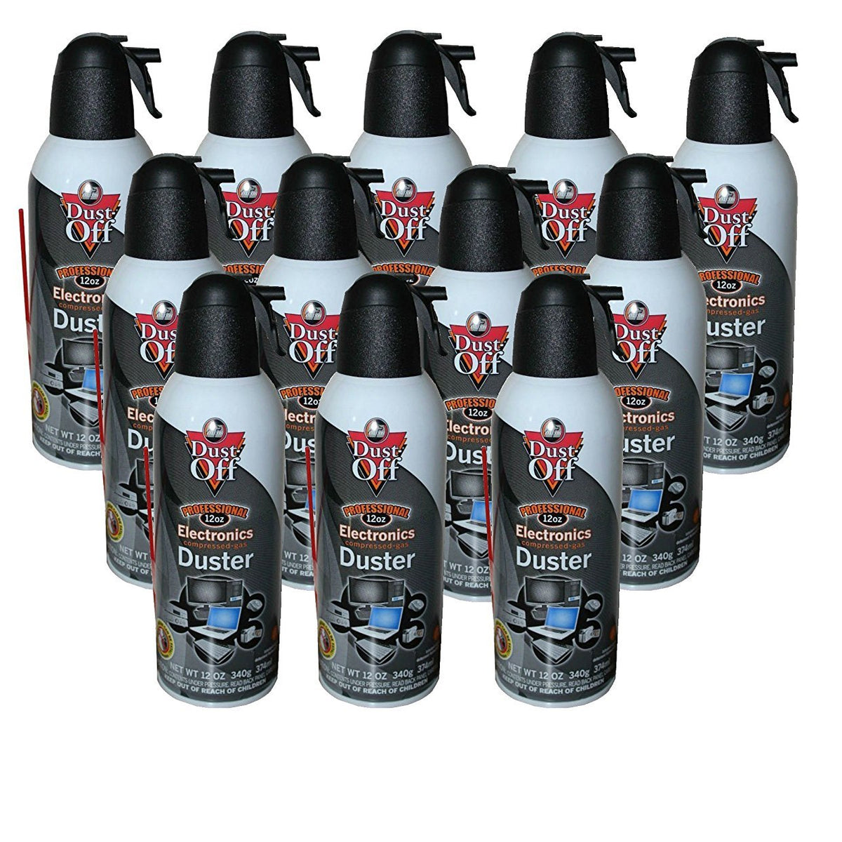 Falcon Dust Off Professional Electronics Compressed Air Duster, 12 Oz ...