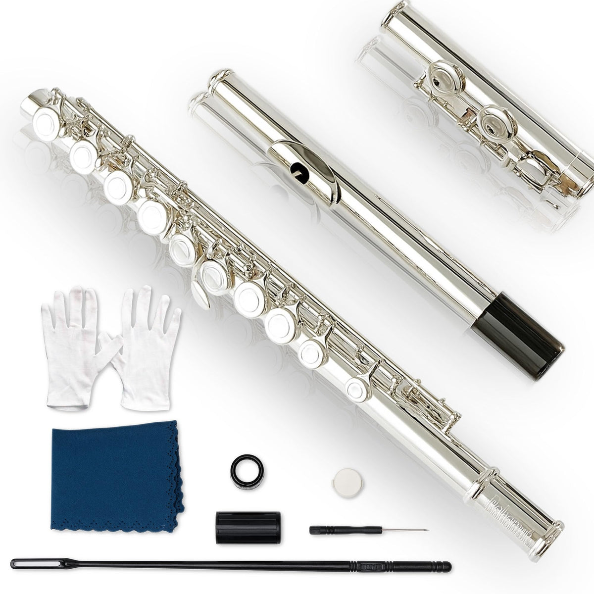 BAHAMUT 16keys Flute, C Foot Beginner Flauta with Closed Hole, Offset ...