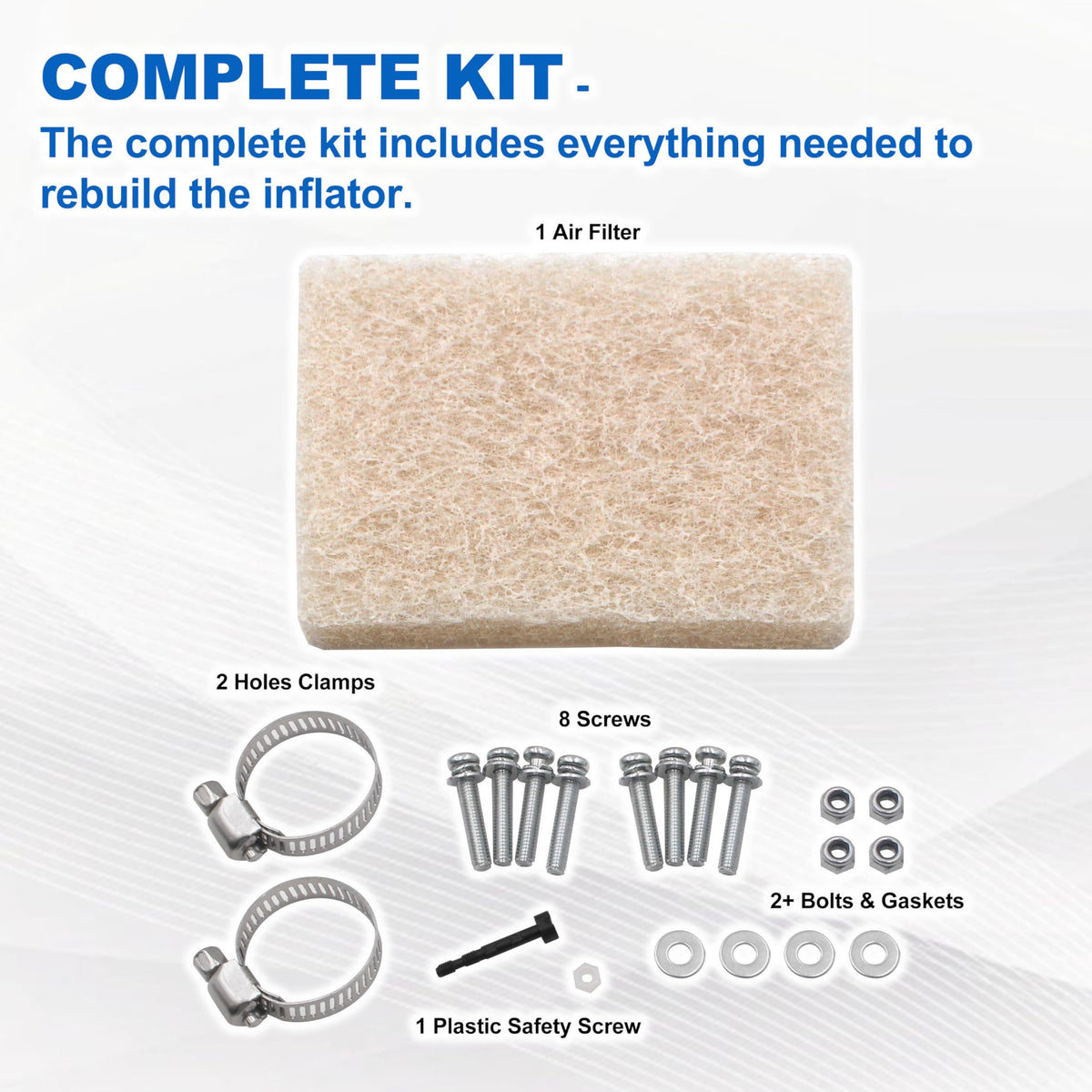 Wehope Hp 80 Hp 60 Air Pump Rebuild Complete Kit Replacement For Hiblow