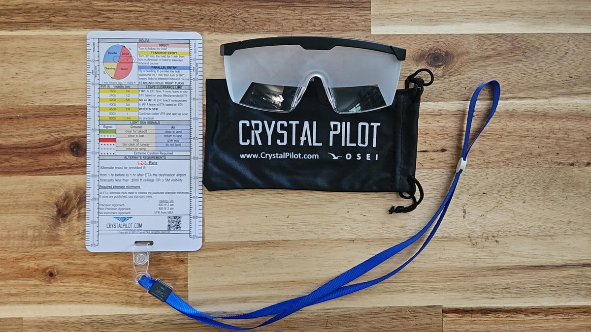 Crystal Pilot Certified Ifr Training Glasses/View Limiting Device For ...