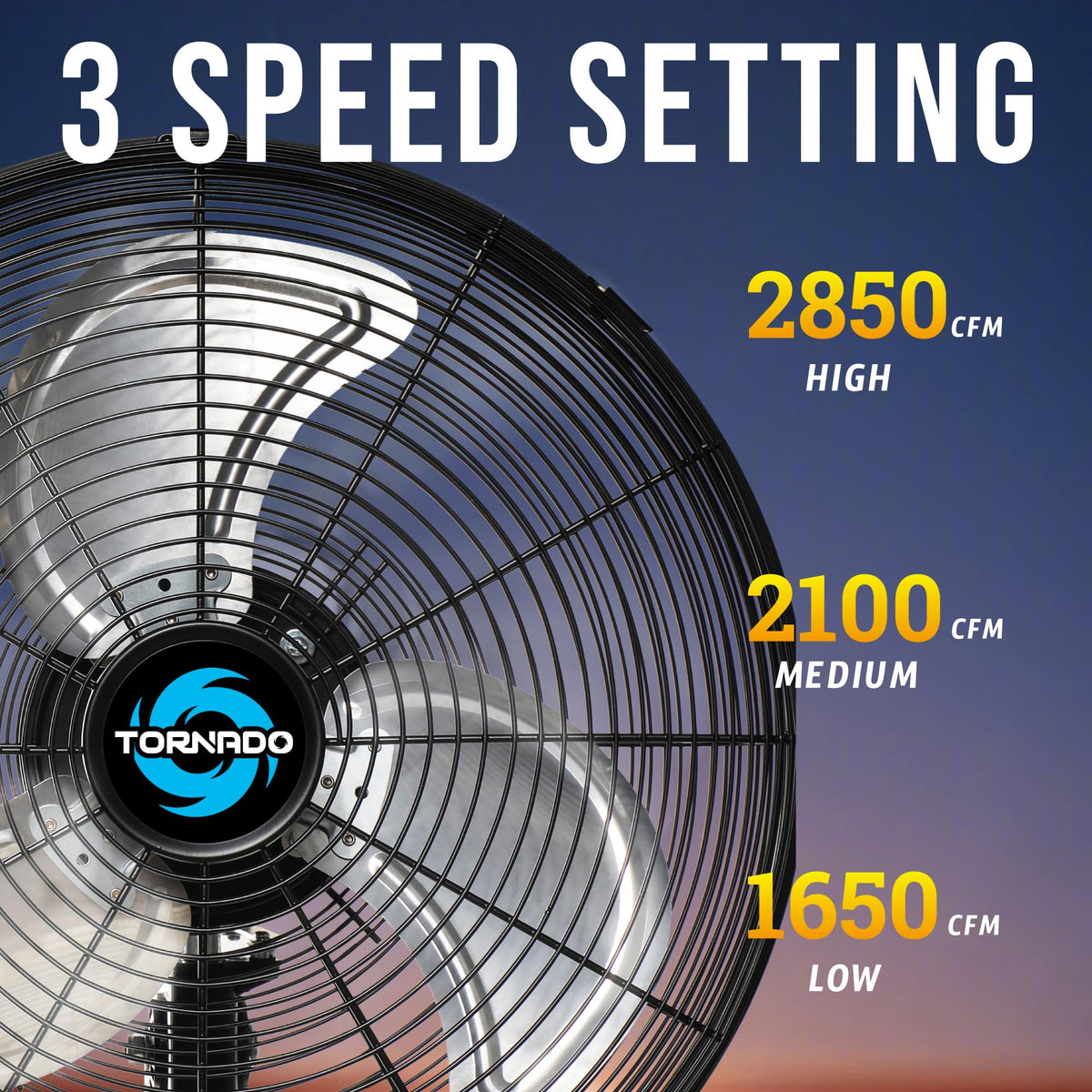 Tornado 2 Pack 16 Inch Pro Series Oscillating Wall Mount Fan -High ...