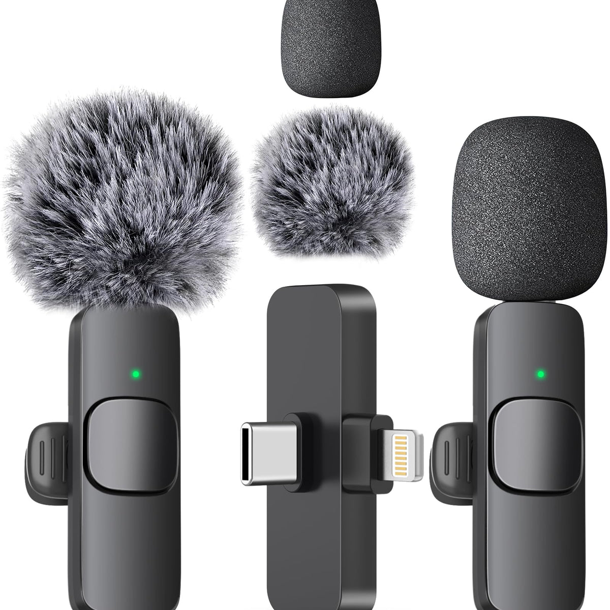 MAYBESTA Professional Wireless Mini Microphone for iPhone iPad Android ...