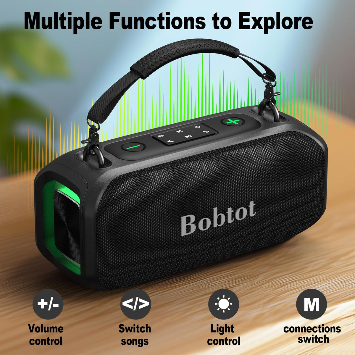 Small Portable Speaker for Adults and Kids with Wireless Microphone ...