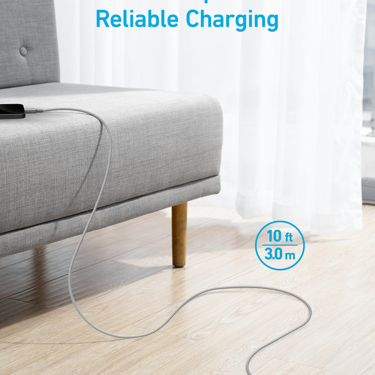 Anker Type C Usb C Cable, [2 Pack, 10Ft] 310 Usb A To Usb C Charger Ca ...