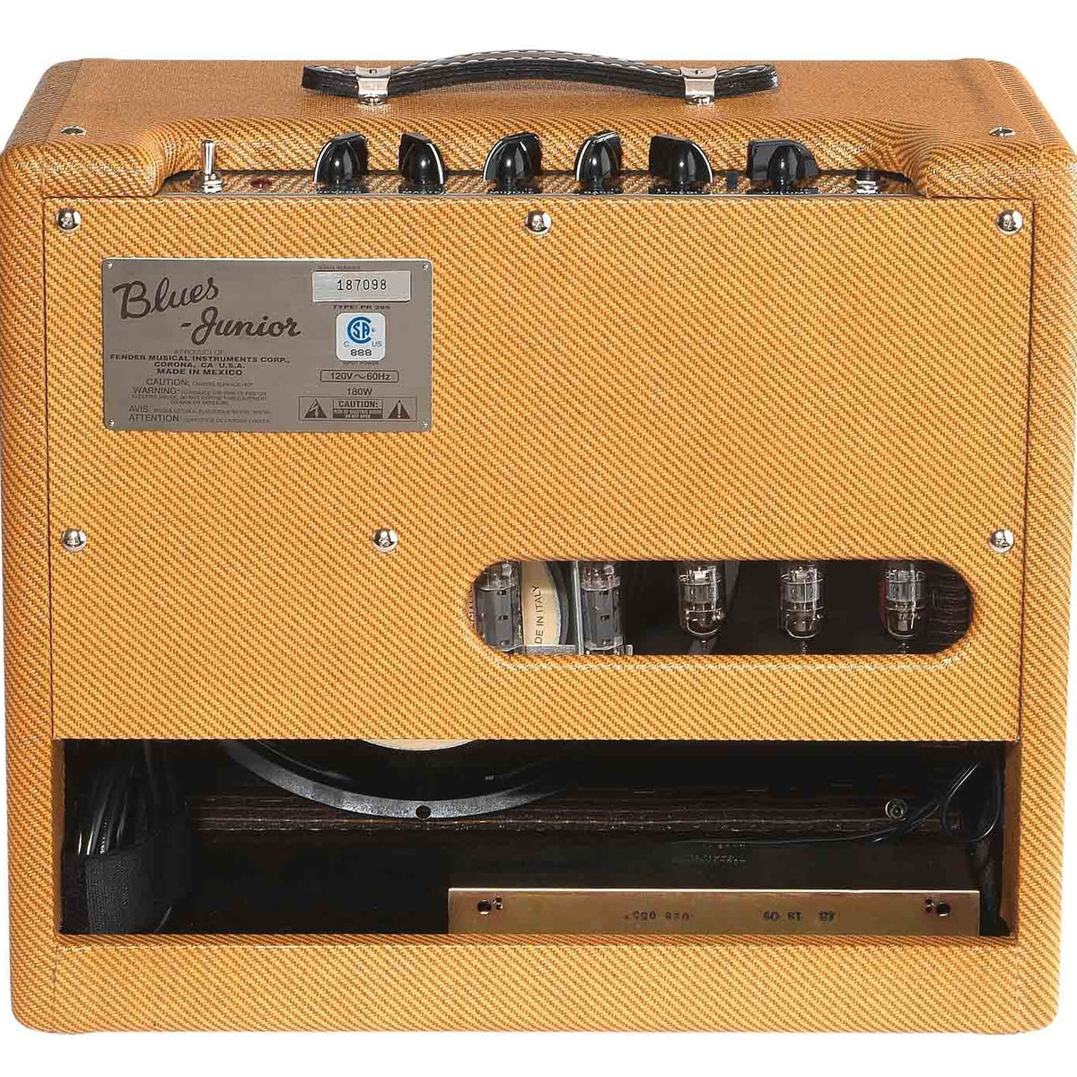 Fender Blues Junior Guitar Amplifier, Lacquered Tweed, with 2-Year ...