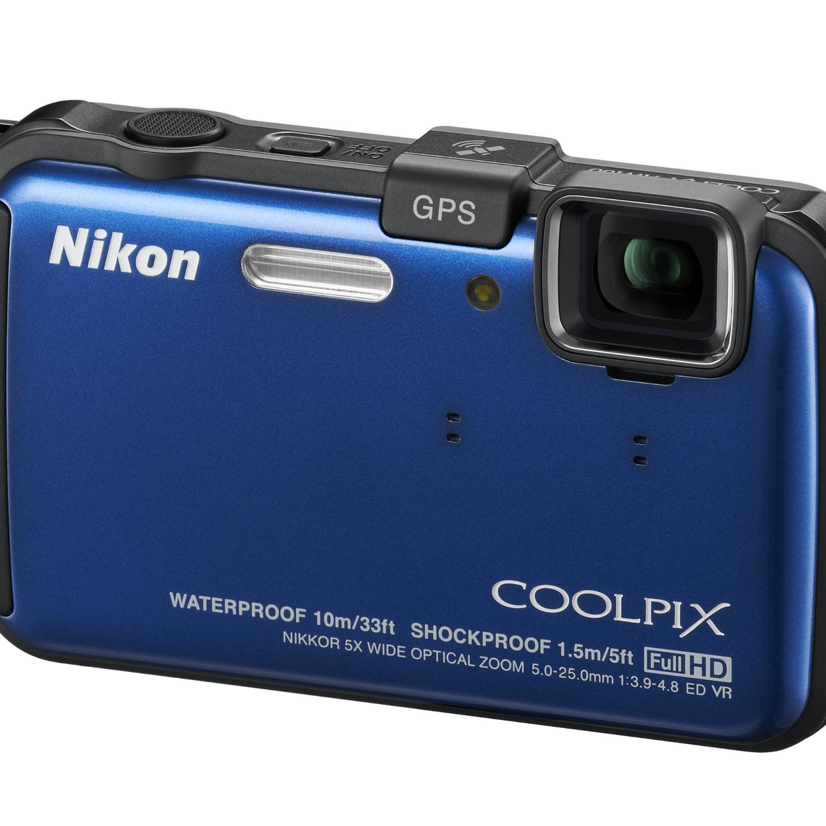 Nikon COOLPIX AW100 16 MP CMOS Waterproof Digital Camera with GPS and ...