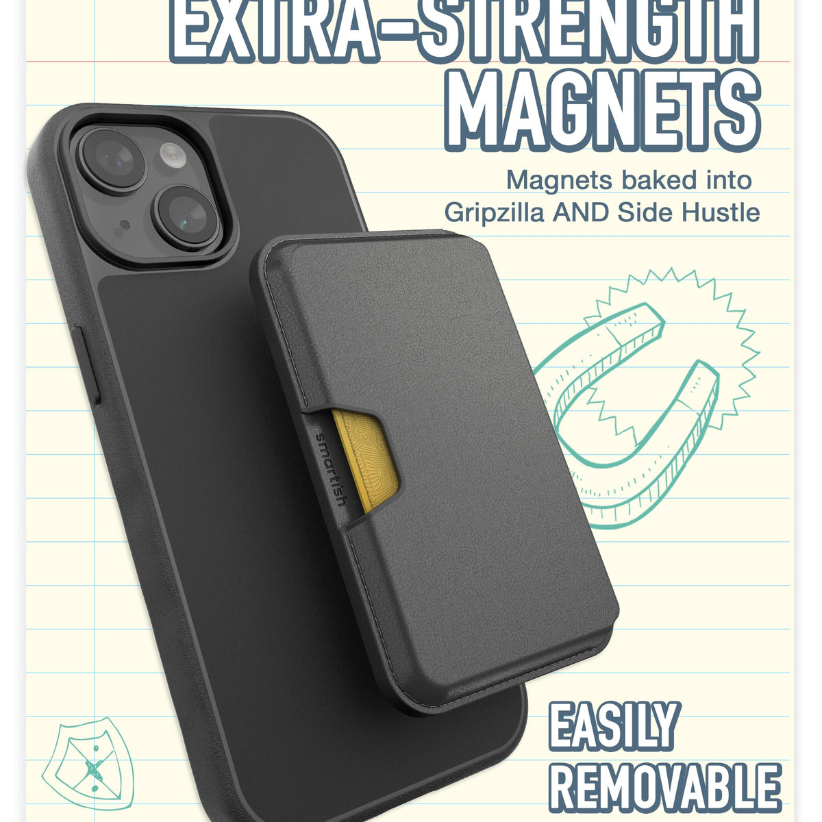 Smartish Iphone 15 Slim Case With Wallet For Magsafe Iphones Gripmunk ...