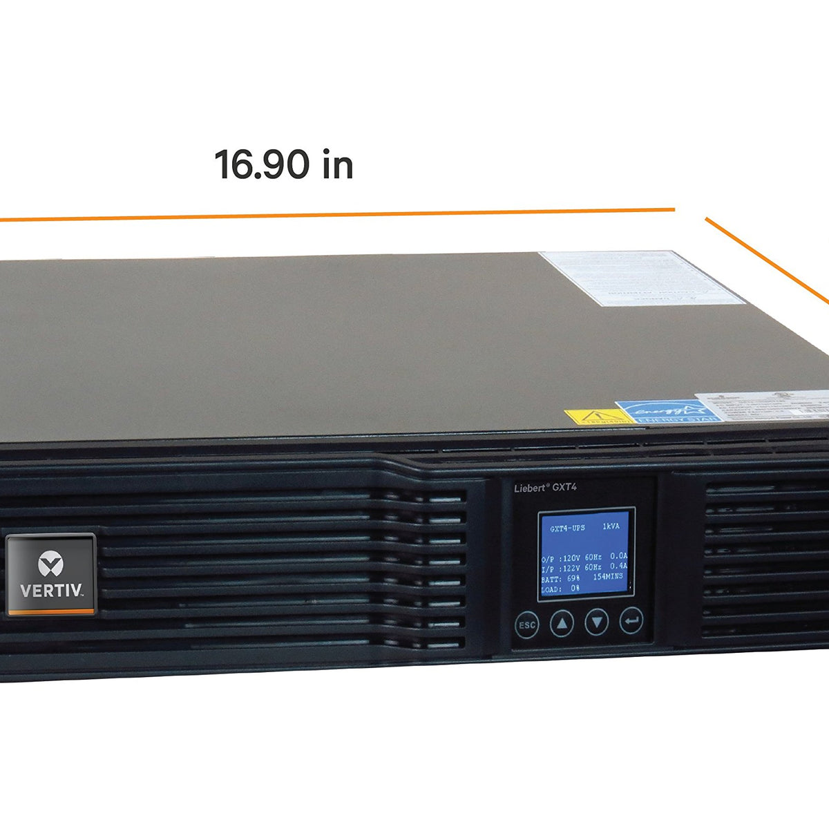 Liebert GXT4 UPS 1000VA 900W 120V, Online Double Conversion Rack Mount ...