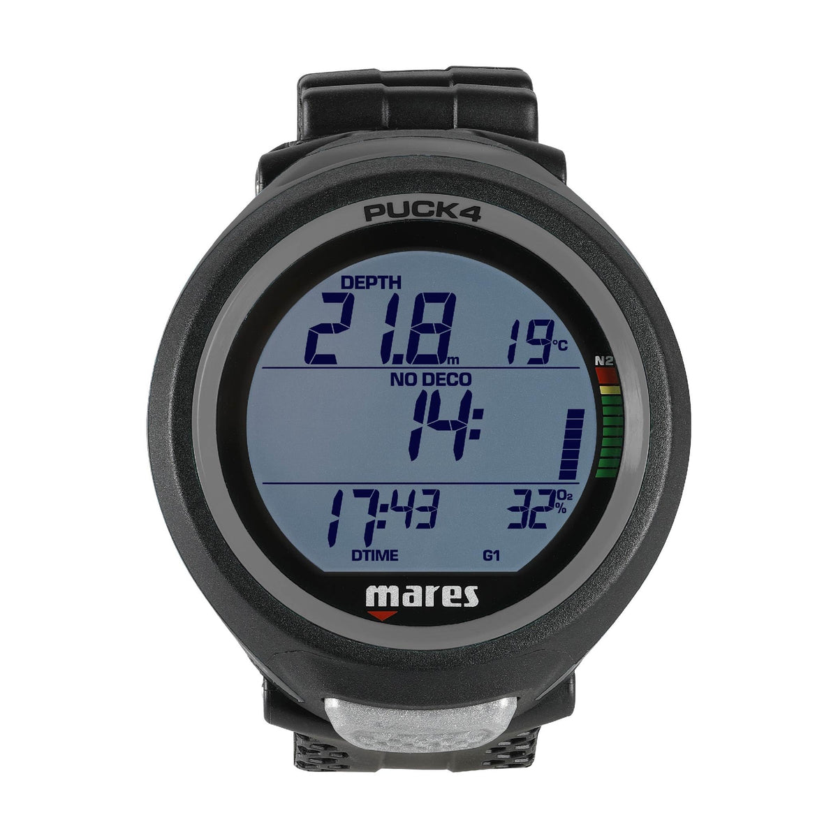 Mares Puck 4 Wrist Dive Computer | Entry-Level Watch-Style One Button ...