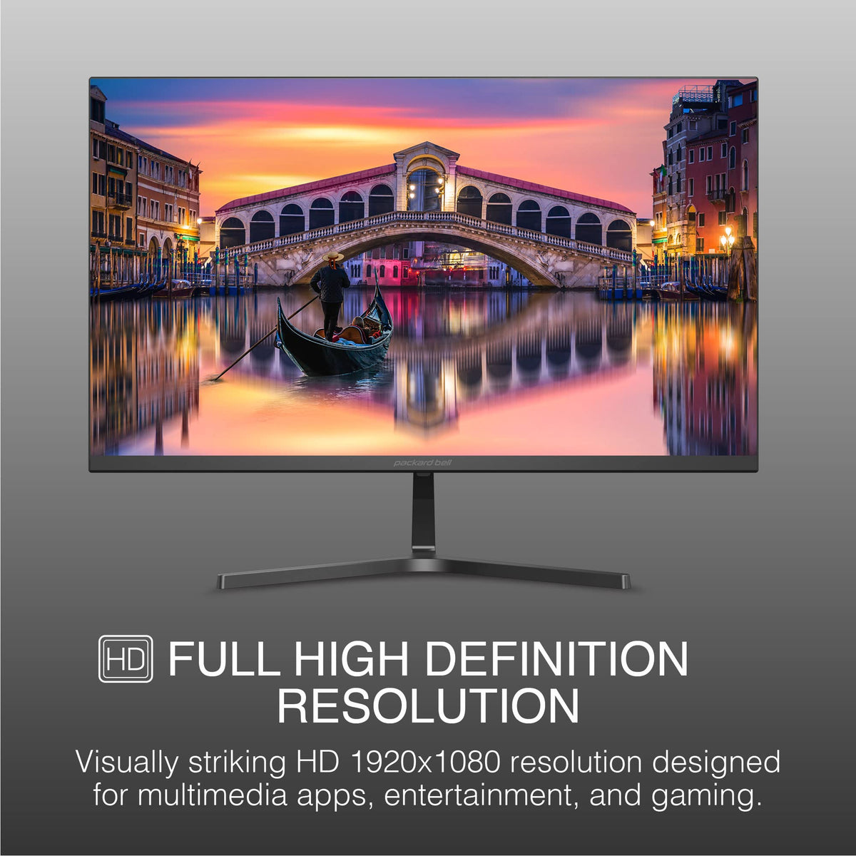 Packard Bell 24 Inch FHD 1920x1080 Monitor M24200 75Hz 5ms VESA HDMI V ...