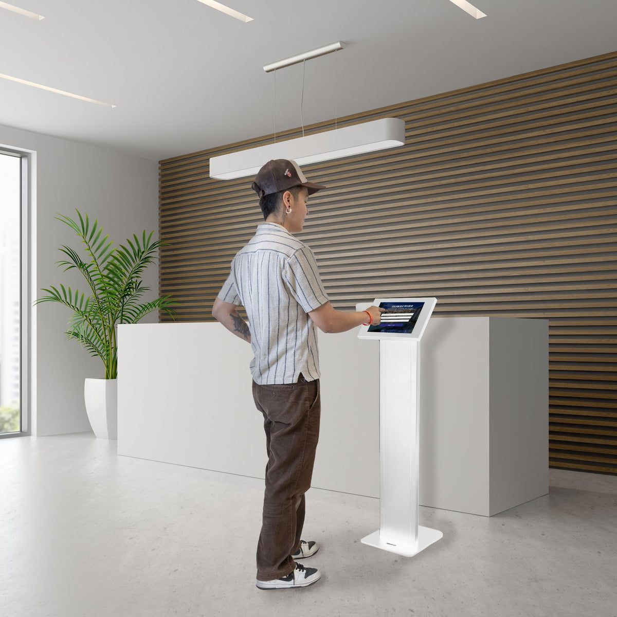 Mount It! Anti Theft Tablet Floor Stand Kiosk, Tablet Kiosk Floor Stan ...