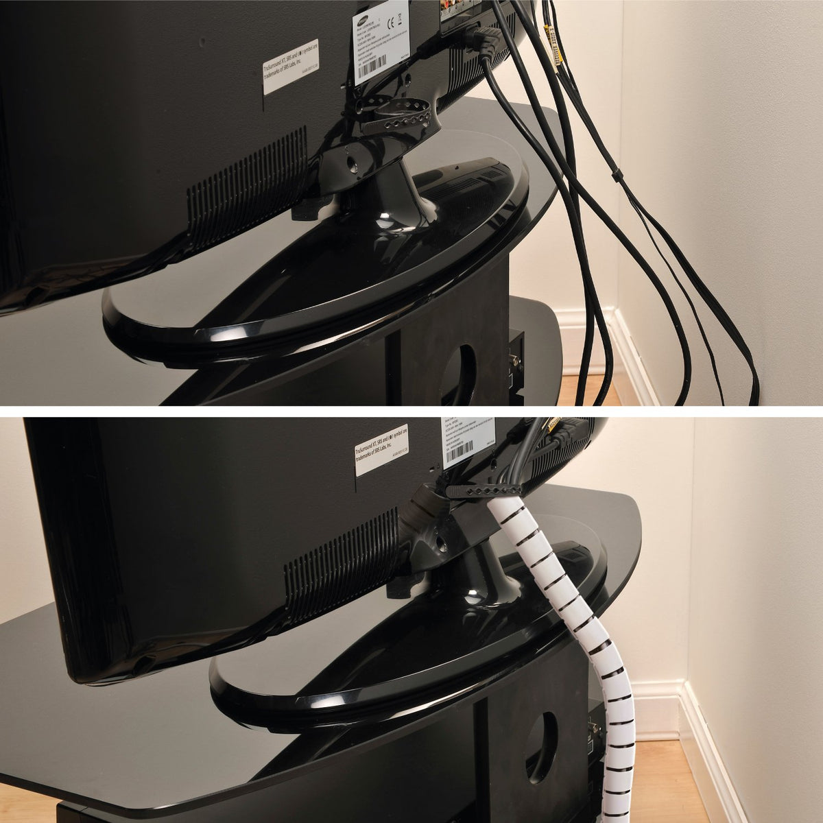 D Line Cable Zipper Cord Tube Organizer With Zip Tool, 8.2 Feet, Cable ...