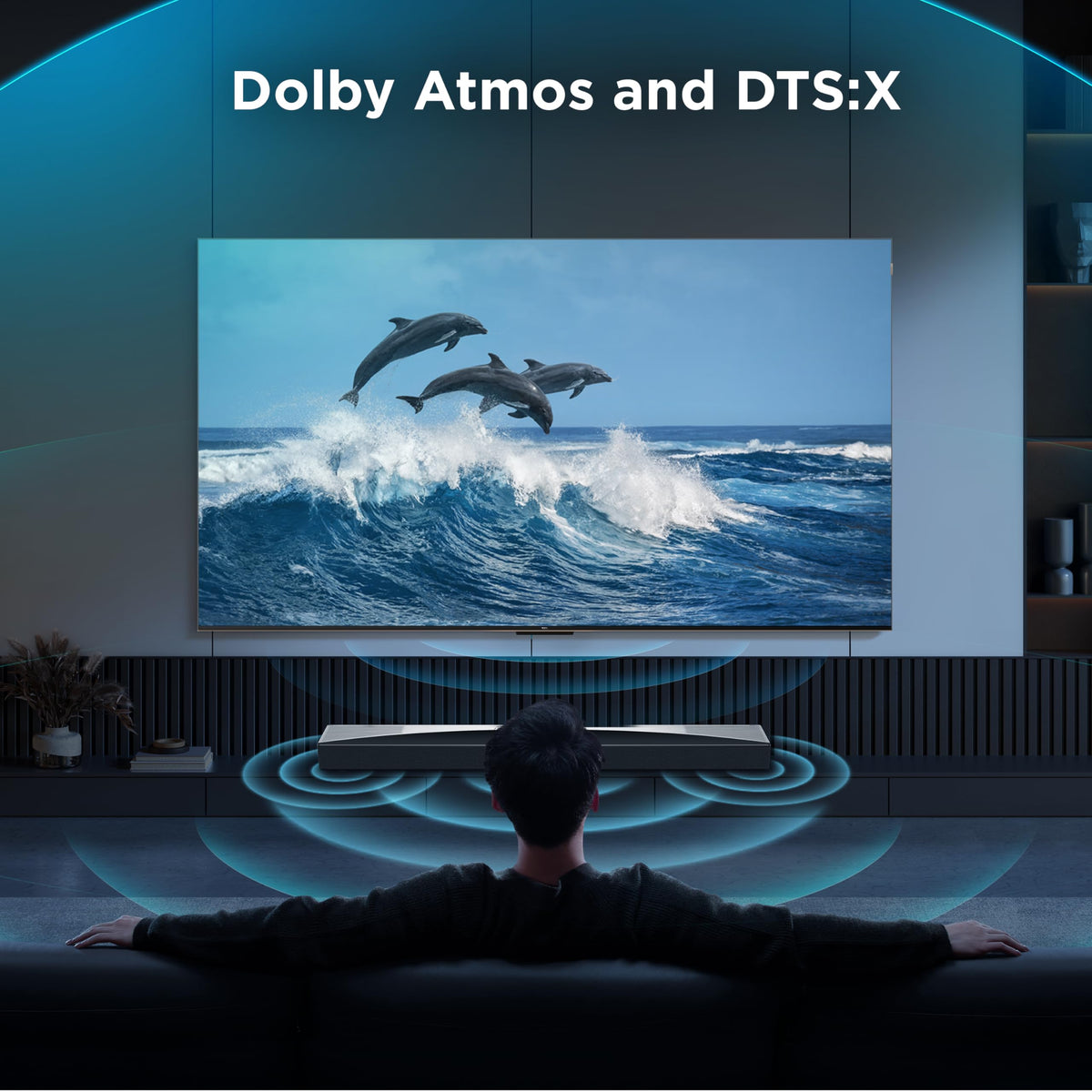 Tcl Q75H Q Class 5.1.2 Channel Soundbar With Dolby Atmos, Dts:X, Ray D ...