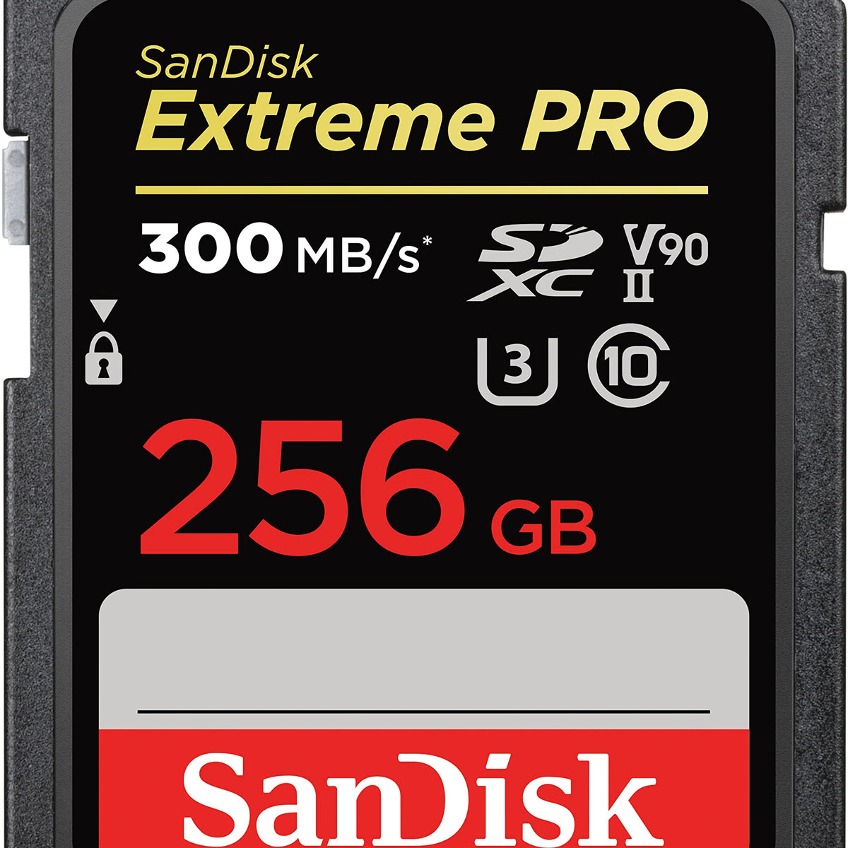 SanDisk 256GB Extreme PRO SDXC UHS-II Memory Card - C10, U3, V90, 8K ...