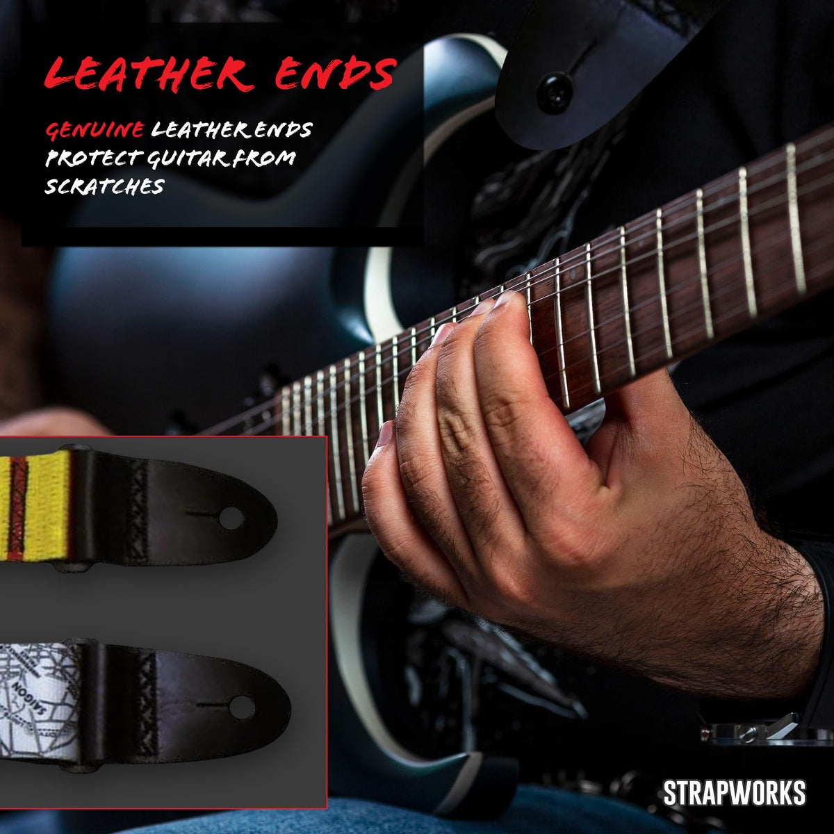 Killer-Q Guitar Strap - Stylish Straps for Electric and Acoustic ...