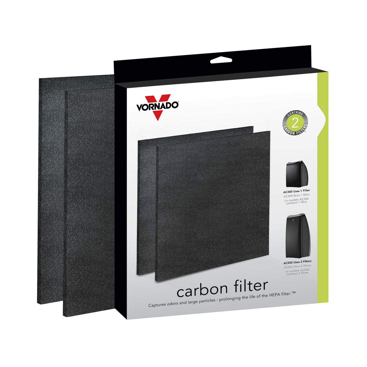 Vornado Md1 0023 Replacement Carbon Filters (2 Pack),Black – Electroeshop