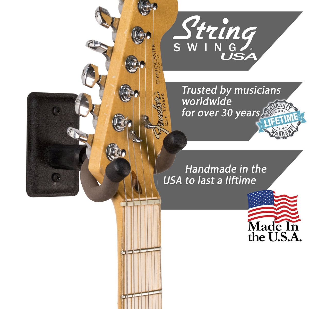 String Swing Guitar Hanger Holder For Electric Acoustic And Bass Guita ...