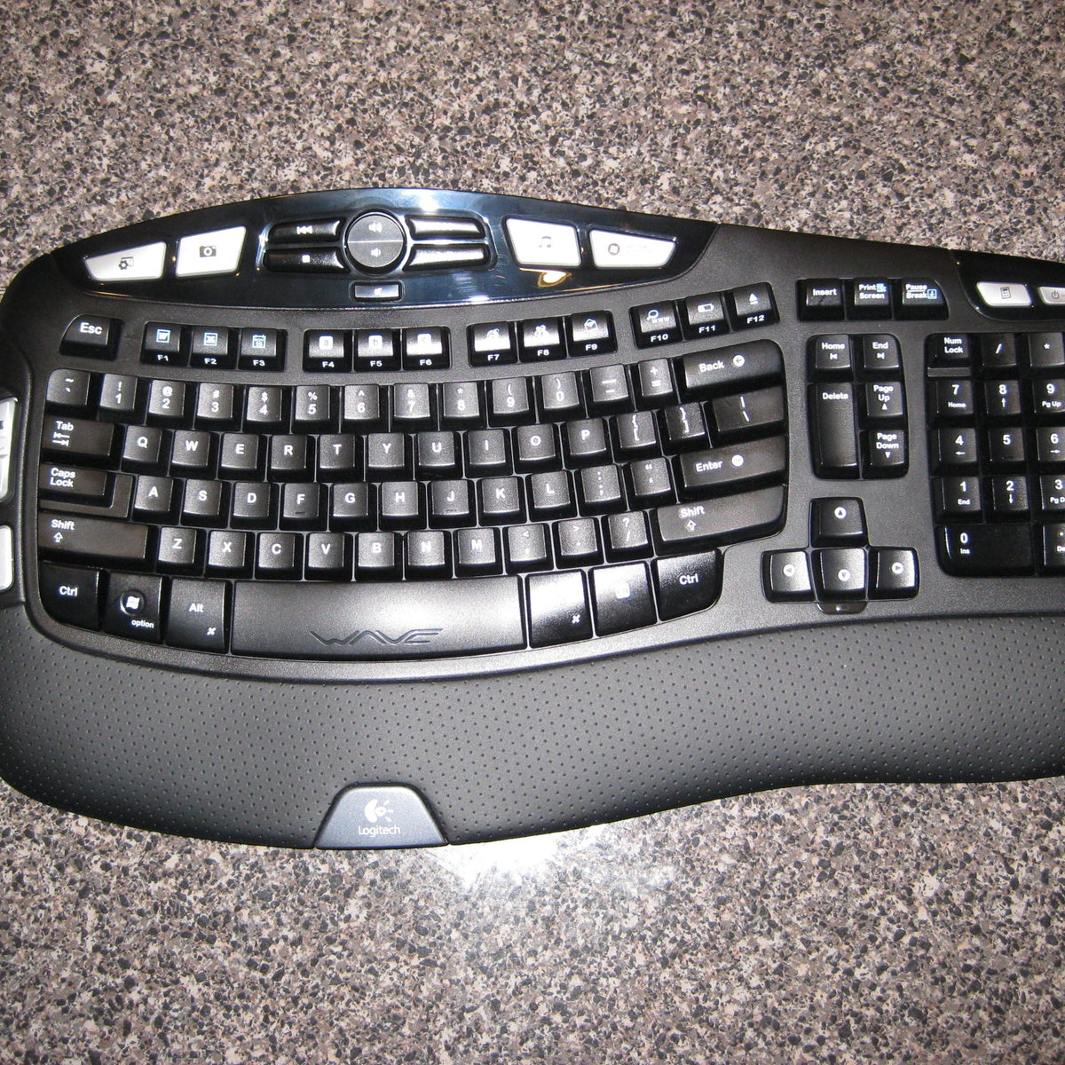 Logitech Cordless Desktop Wave Pro Keyboard And Laser Mouse (Black ...