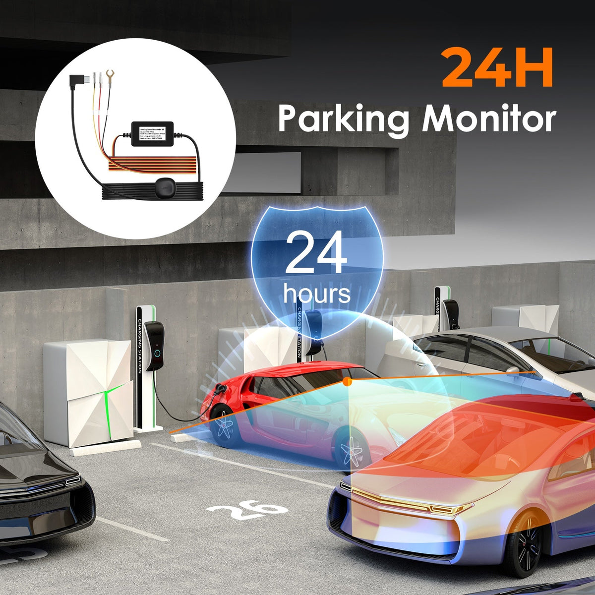 Rexing Dash Cam Smart Hardwire Kit with GPS Logger, Type-C Hard Wire K ...