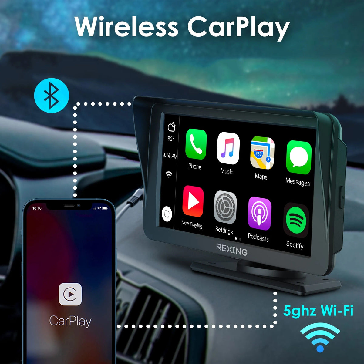 REXING W1 Multimedia Receiver W/ Backup Camera – Electroeshop
